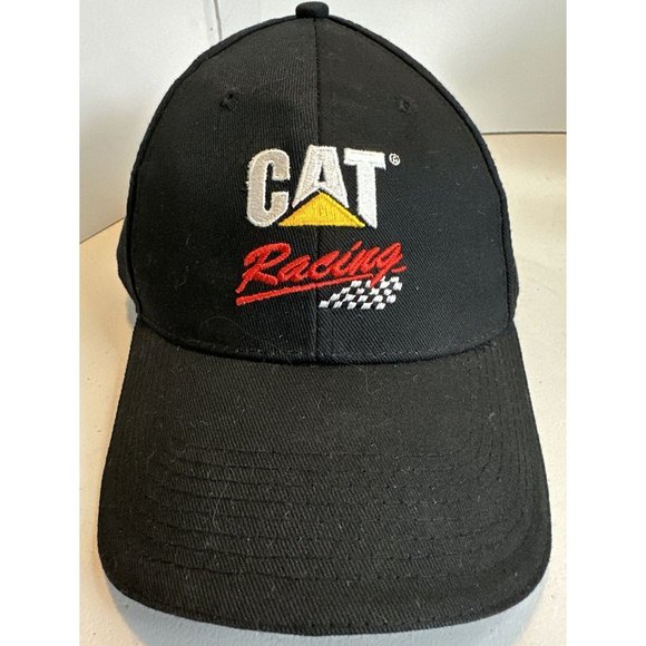 Caterpillar | Accessories | Caterpillar Ball Cap Hat Black Cat Red Trim ...